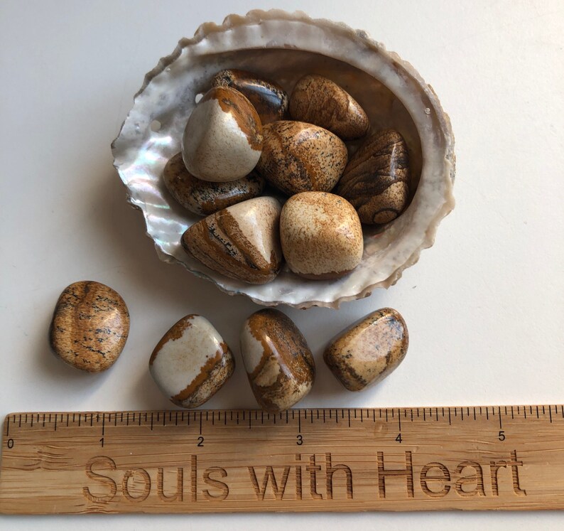 Picture Jasper Small Tumbled Stone Healing Crystals and - Etsy