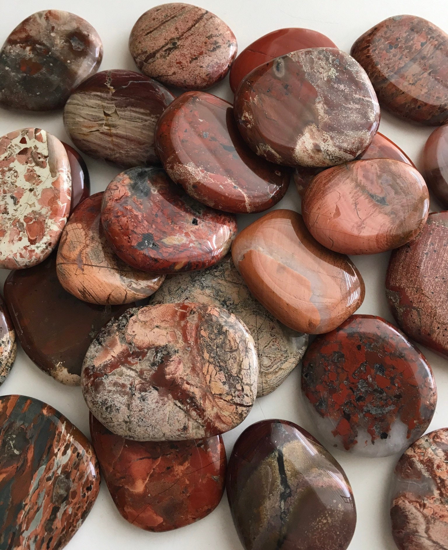 Jasper Breccia patterned pebble Home & Living Home Décor Rocks & Geodes ...
