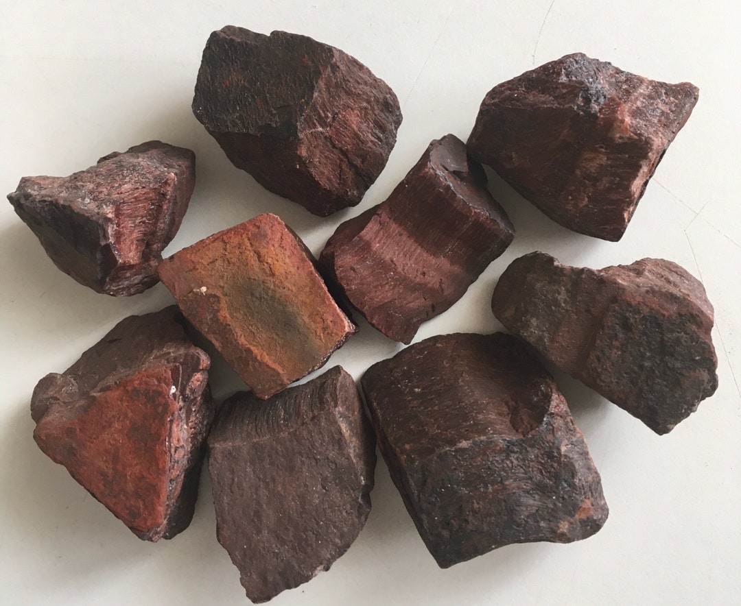 Red Tiger's Eye Natural Raw Stone, Stimulating Stone,healing Stones ...