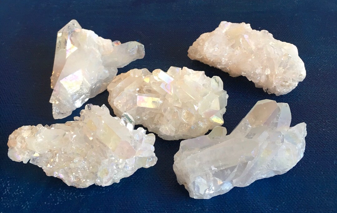 Angel Aura Crystal Clusters, A Grade Crystal, Small Cluster, Healing ...
