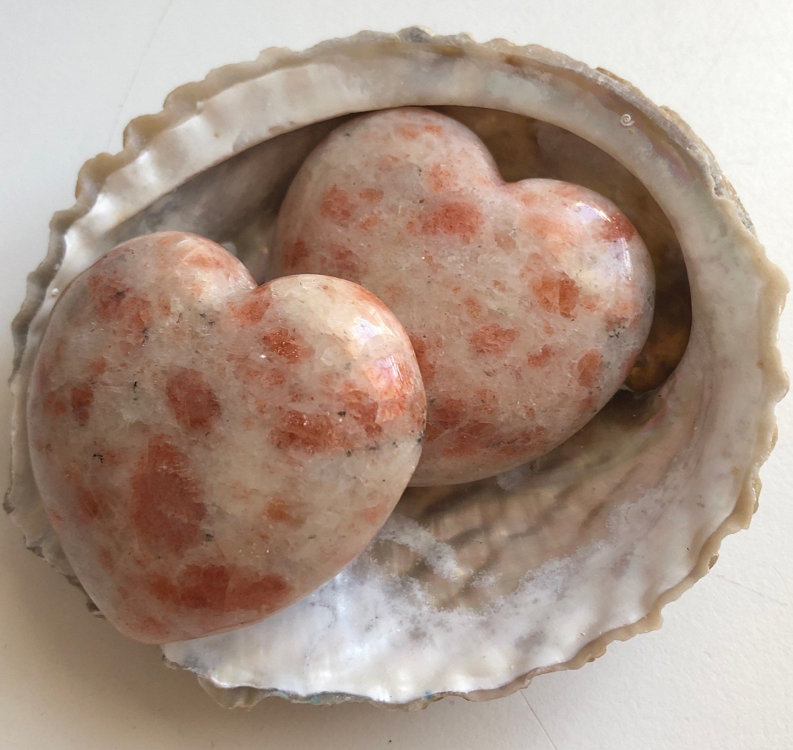 Sunstone Gemstone Heart 45mm Joyful Light Inspiring - Etsy