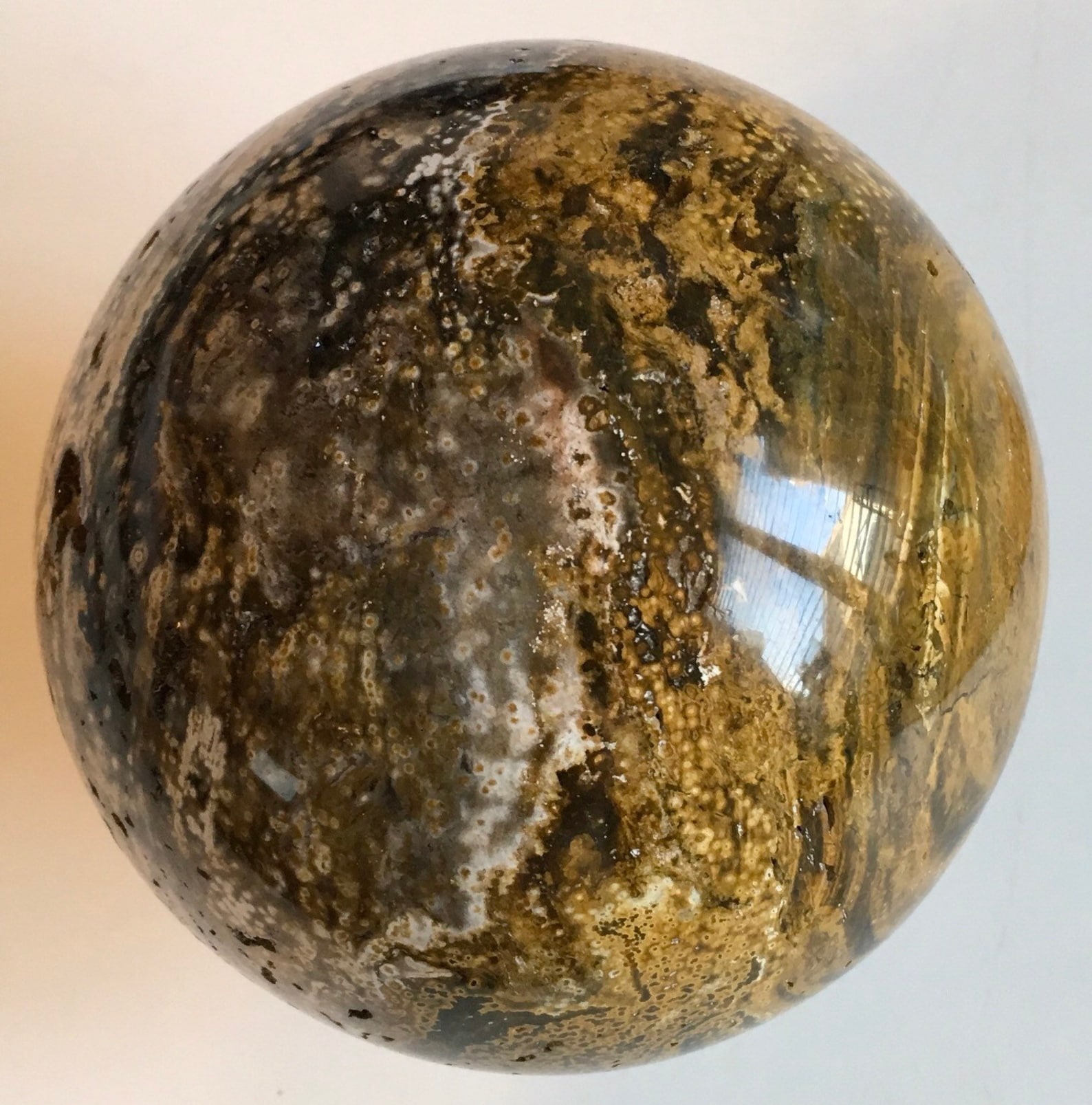 Jasper Sphere Ocean Jasper Sphere Orbicular Ocean Jasper | Etsy