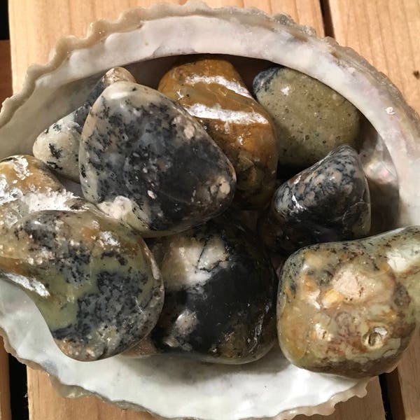 Agate Tumbled Stone - Etsy