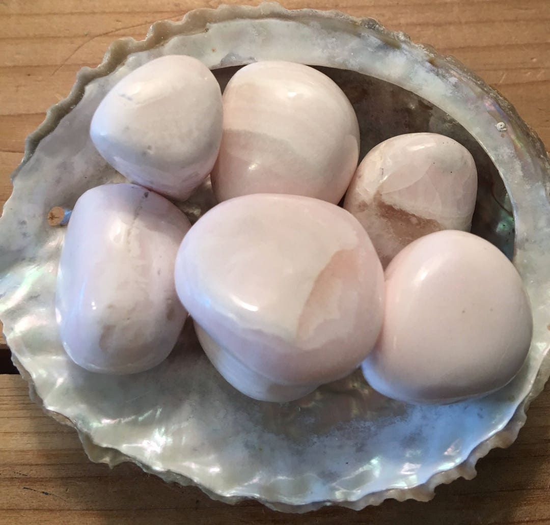 Pink Calcite Tumbled Stone, Heart Stone, Healing Stone, Healing Crystal ...