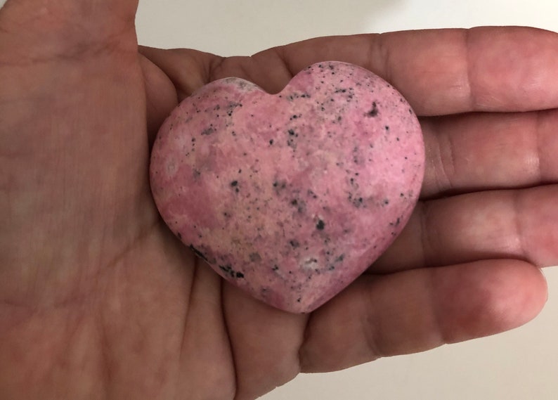Rhodochrosite Large Beautiful Gemstone Heart 45mm 119 Grams - Etsy