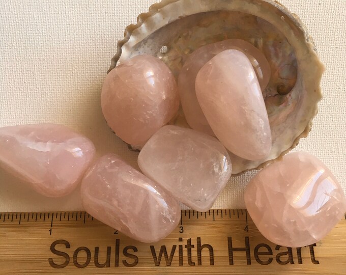 Rose Quartz Extra Large Tumbled Stone Stone of Lovehealing - Etsy