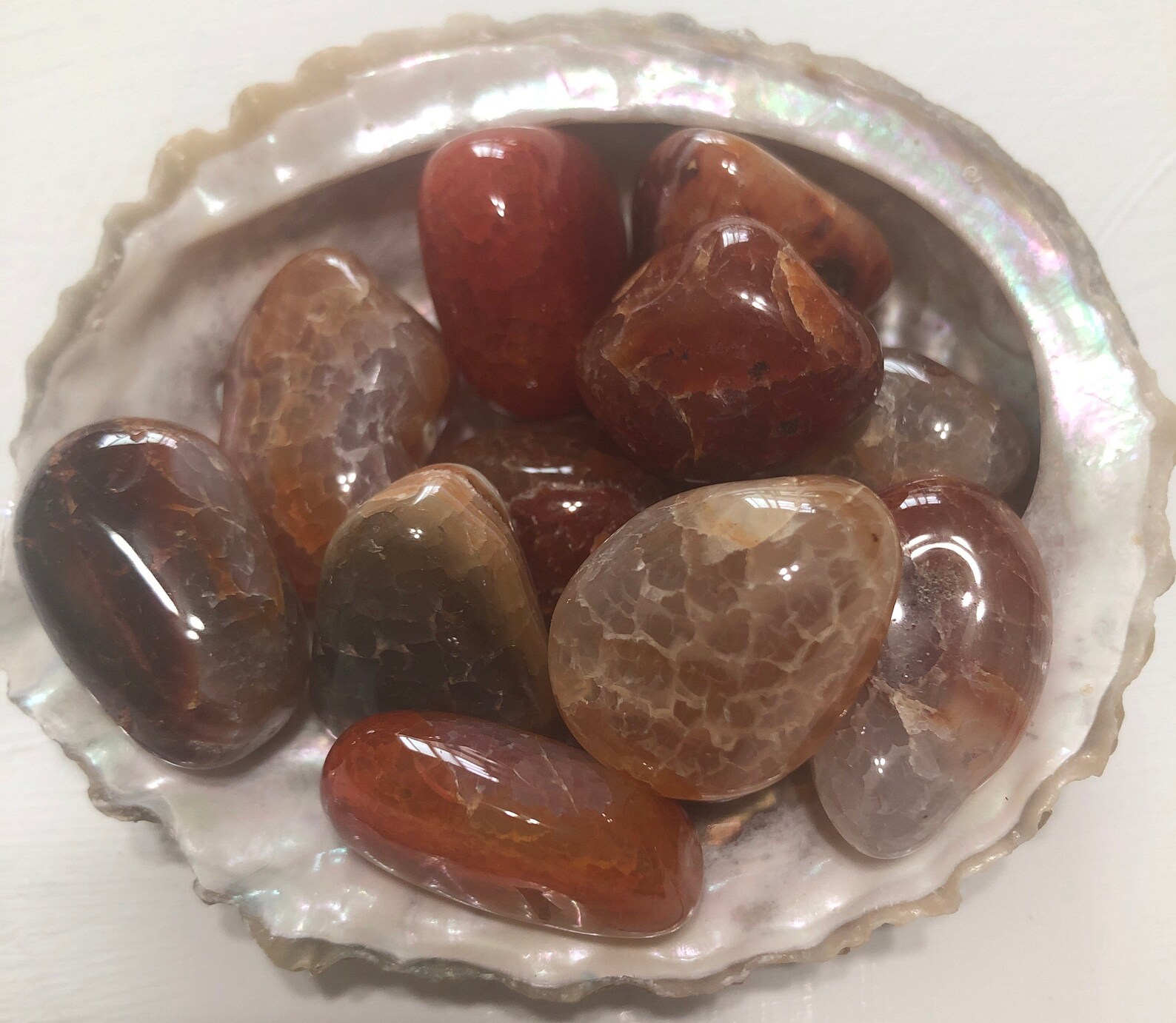 Fire Agate Tumbled Stonehealing Stone Protective Spiritual | Etsy