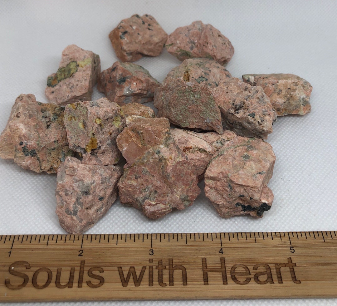 Epidote in Matrix Natural Raw Stone, Healing Stones, Healing Stone ...