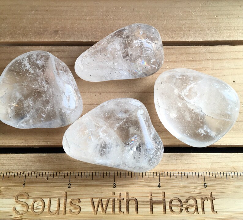 Clear Quartz Large Smooth Stone Palm Stone Healing Stone | Etsy
