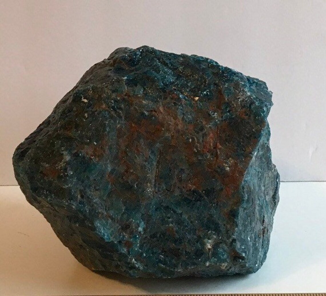 Blue Apatite Large Natural Raw Stone 9. 11 Lbs Healing - Etsy