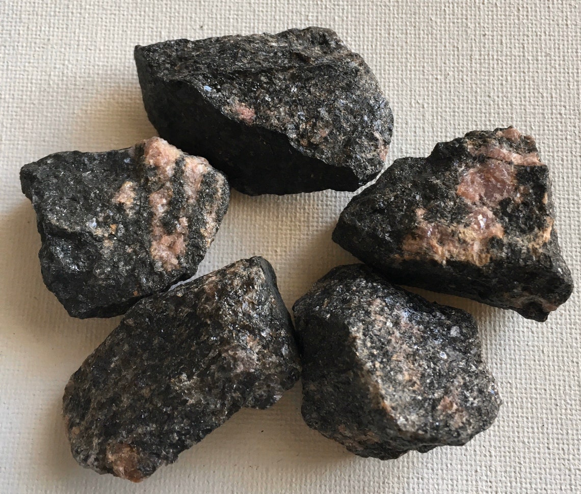 Rhodonite Natural Raw Healing Stones From Brazil Healing - Etsy