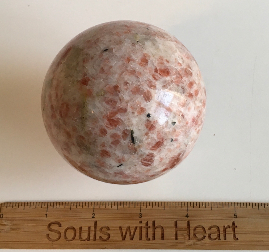 Sunstone Gemstone Sphere 3 644 grams Healing Stone Healing | Etsy