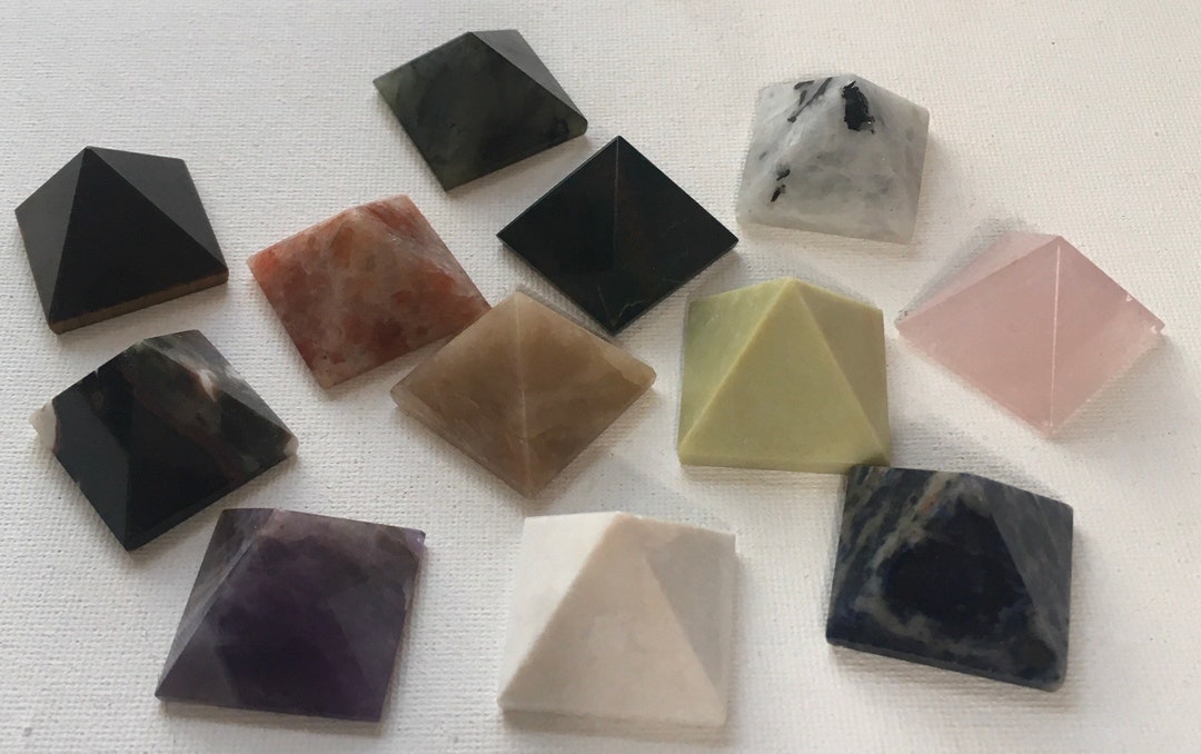 Pyramid 25mm,one Small Gemstone Pyramid, Polished Gemstone Pyramid ...