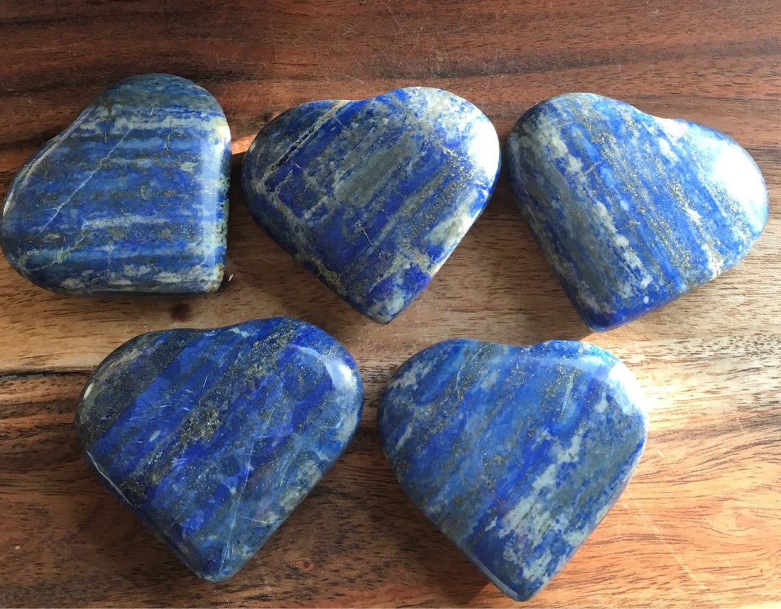 Lapis Heart Healing Stone Healing Crystal Spiritual Stone | Etsy
