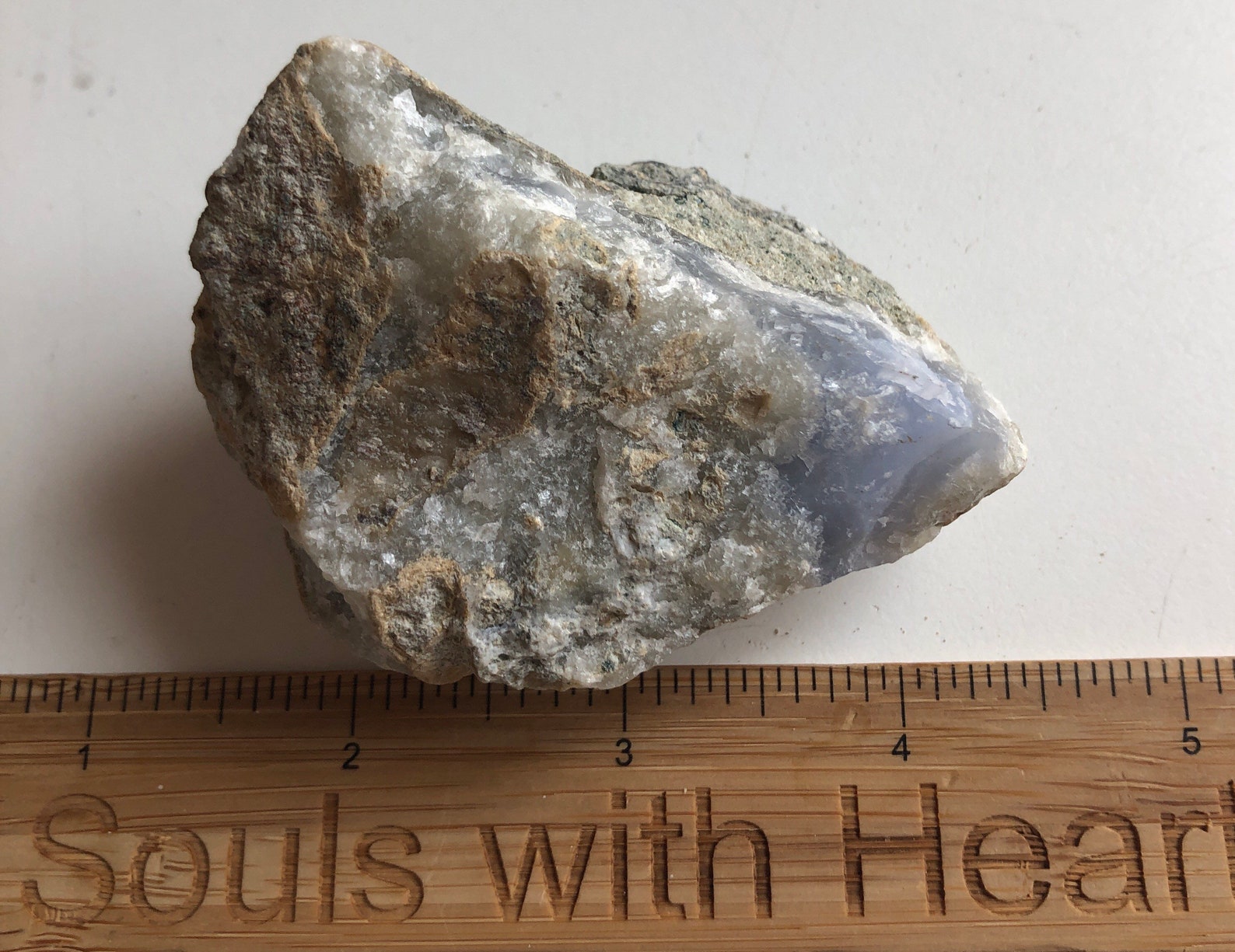 Blue Lace Agate Natural Raw Rough Stone Calming Stone - Etsy