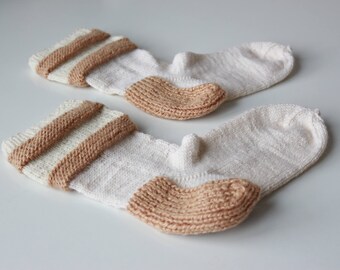 White wool socks | Etsy