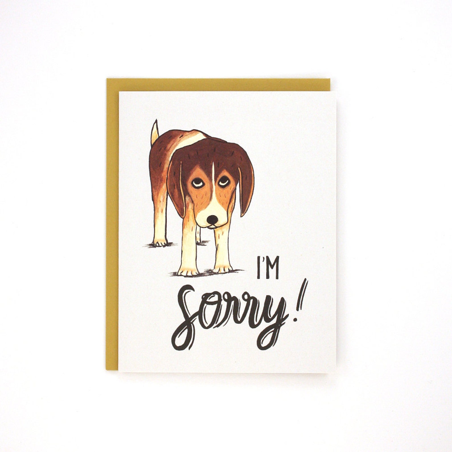 I'm Sorry Sorry Dog Sympathy/sorry Greeting Card - Etsy