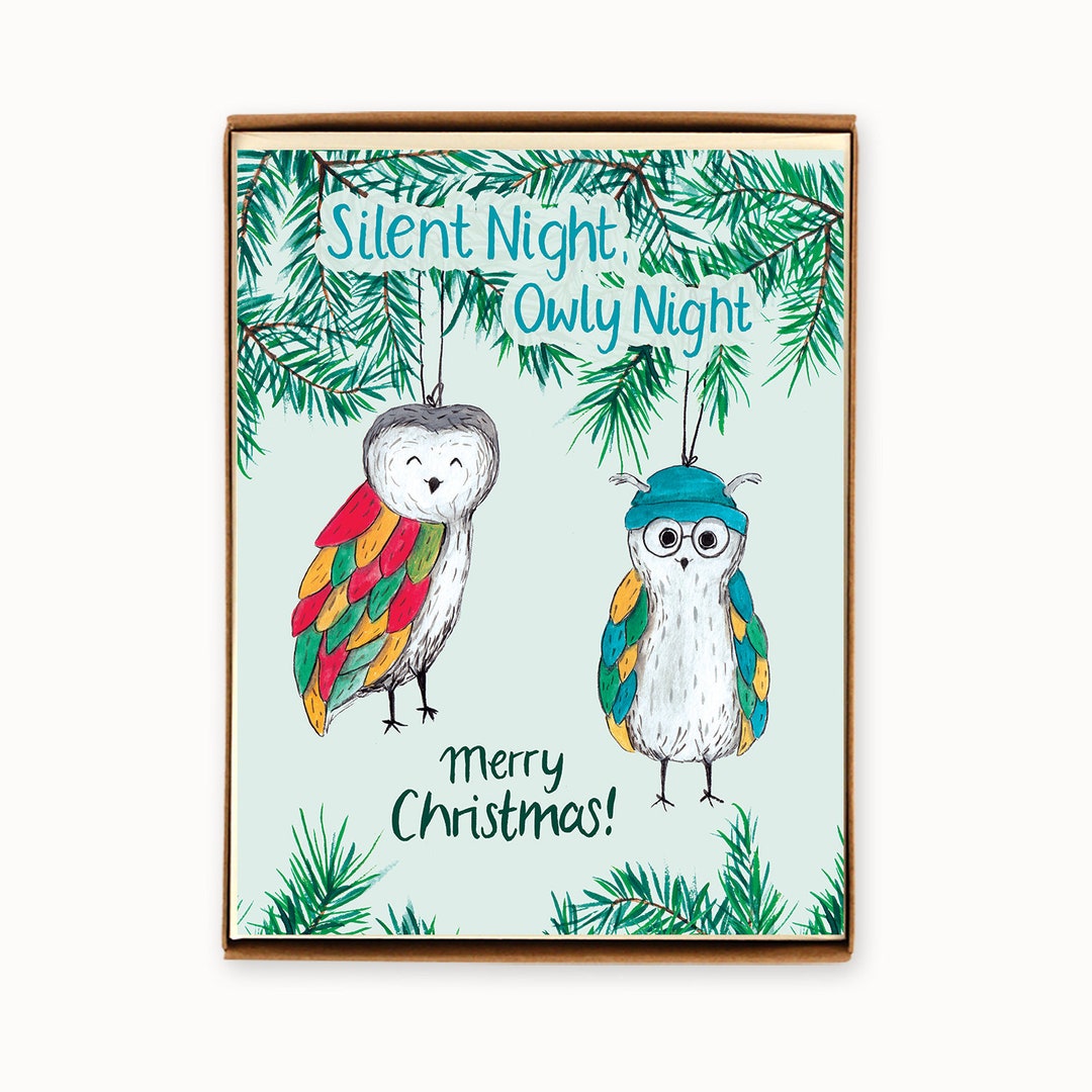 Boxed Set - Holiday Cards - Silent Night, Owly Night - Merry Christmas ...