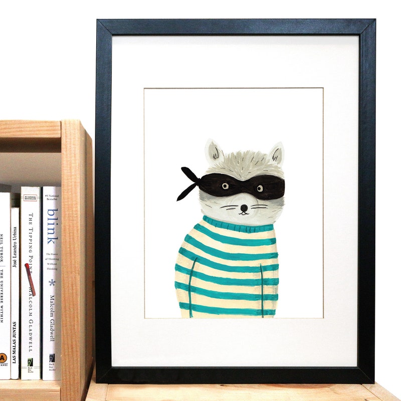 Raccoon Bandit - Etsy