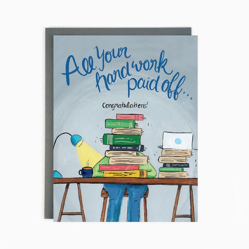 Graduation All your hard work paid off... Congratulations | Etsy