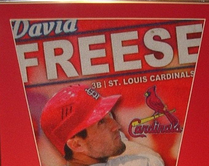 St Louis Cardinals David Freese Player Pennant & Baseball Cards ...