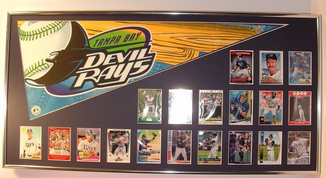 Tampa Bay Devil Rays Vintage Baseball Pennant & Cards Retrospective ...