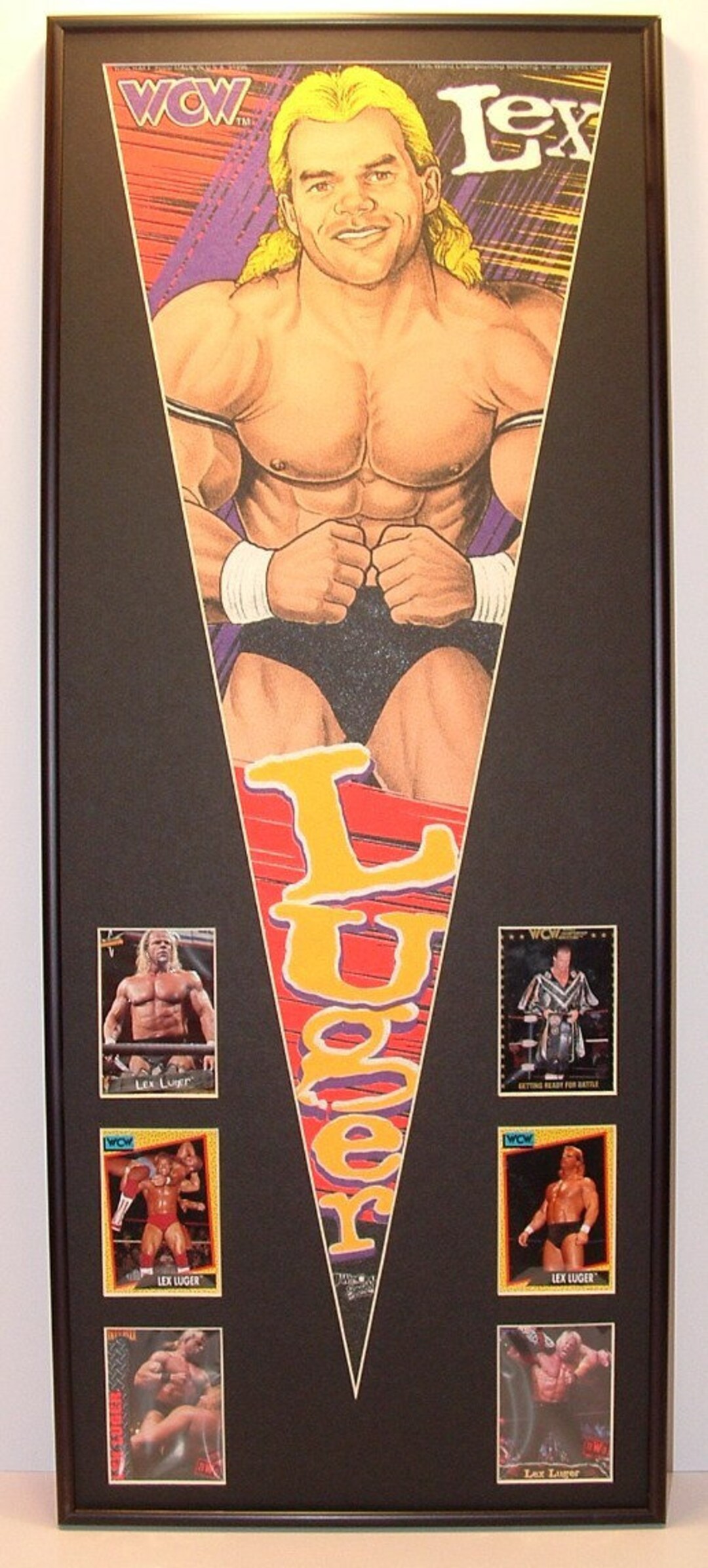 Vintage "the Total Package" Lex Luger WCW/WWF/WWE Wrestling Pennant ...
