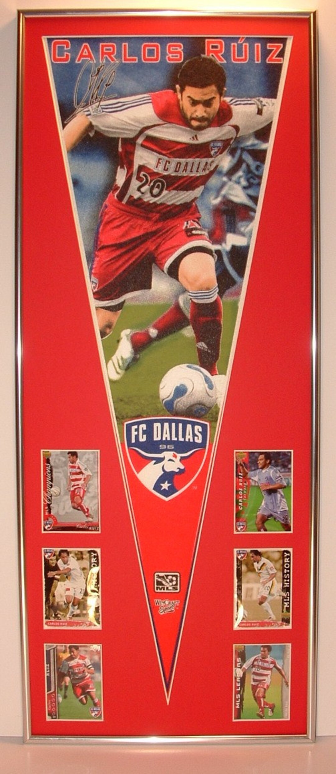 Carlos Ruiz FC Dallas Soccer Pennant & Cards...custom Framed! - Etsy
