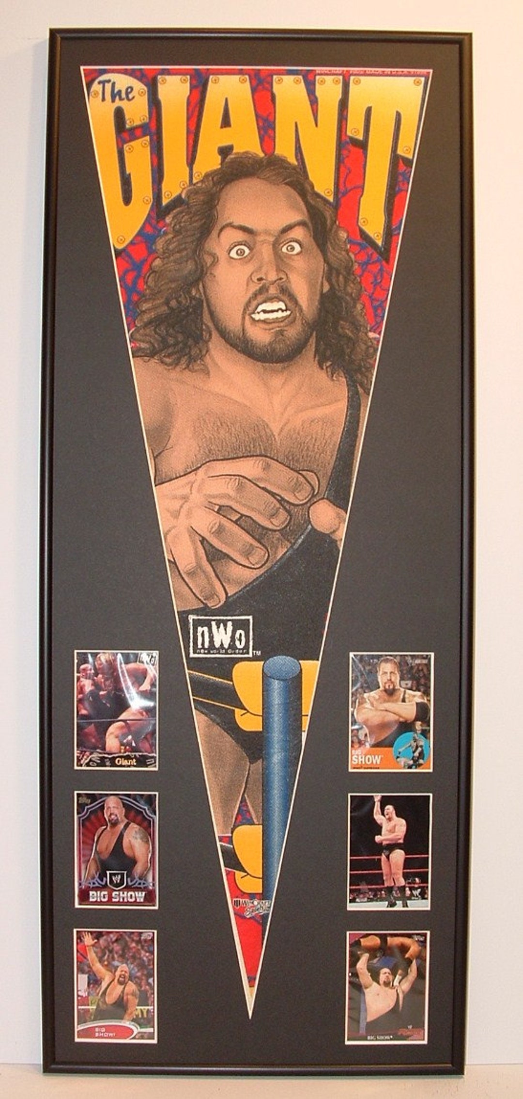 Vintage the Giant, Big Show WCW/WWF/WWE/ Wrestling Pennant & Cards ...