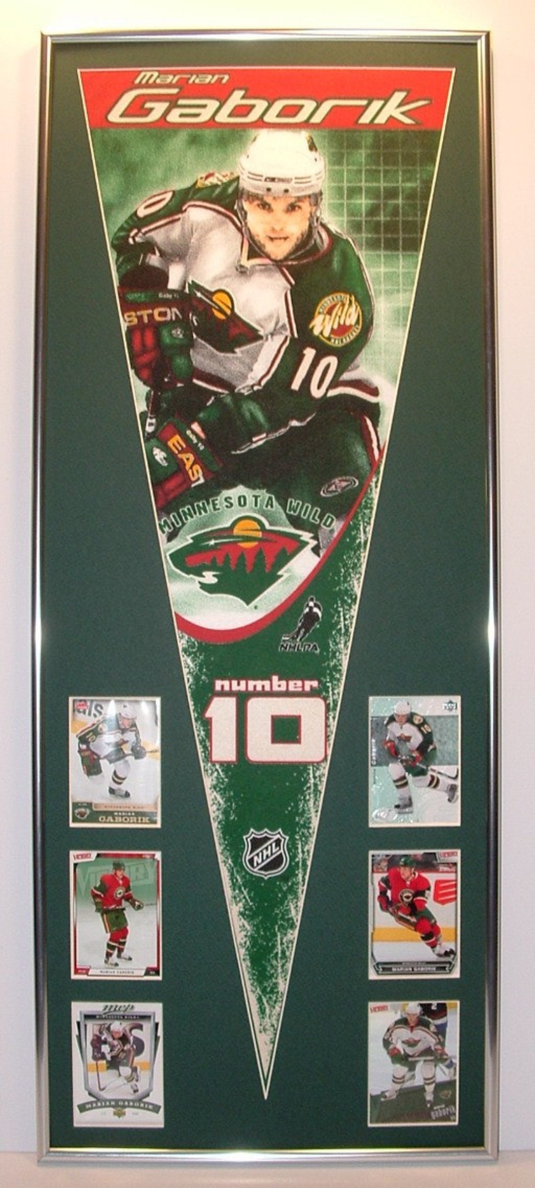 NHL Hockey Minnesota Wild Marion Gaborik Pennant Pennant & Cards ...