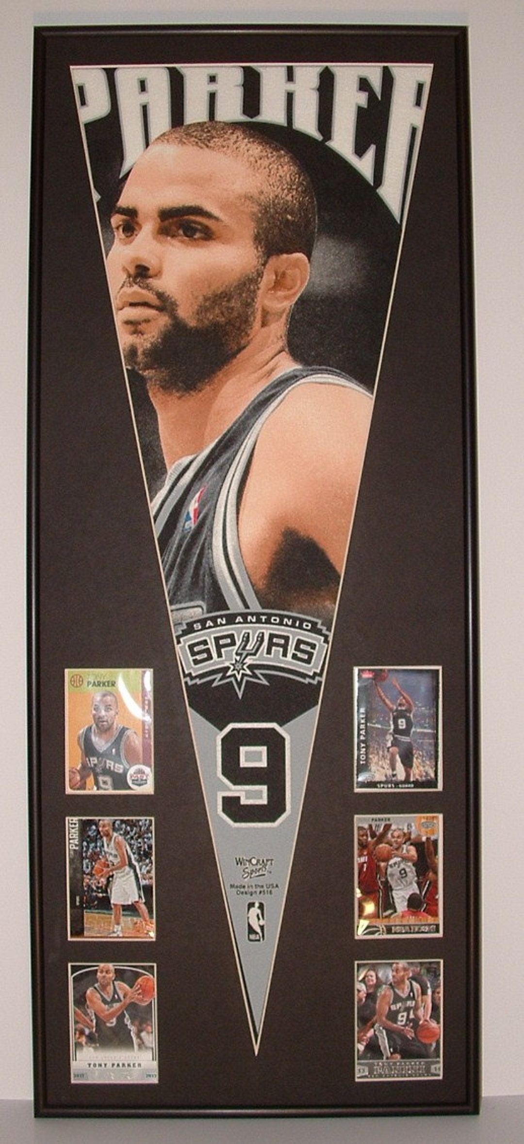 NBA Basketball San Antonio Spurs Tony Parker Pennant & Cards...custom ...