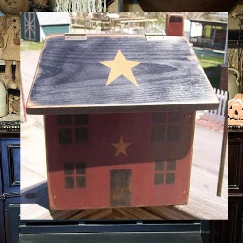 Primitive Saltbox - Etsy