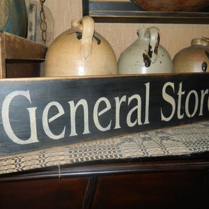 General Store Primitive Sign - Etsy