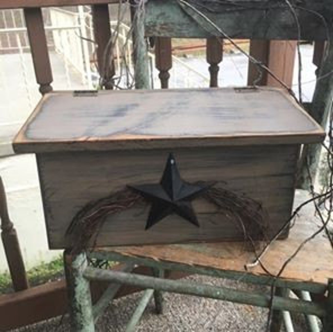 Primitive Mailbox, Handmade Rustic Wood Mailbox - Etsy