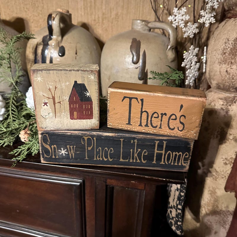 Primitive Snow Signs - Etsy