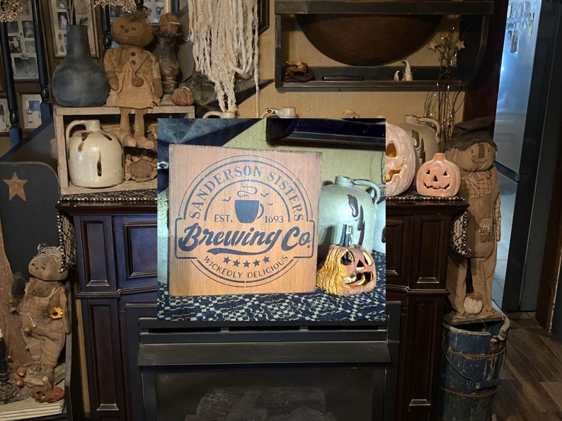 Sanderson’s Sisters Brewing Co Primitive Sign Hocus Pocus - Etsy