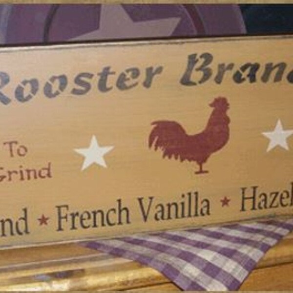 Primitive Rooster - Etsy