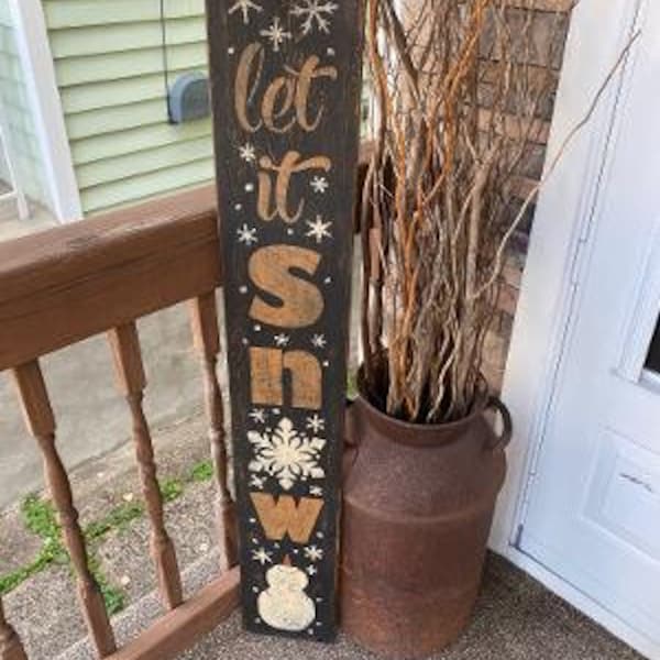 Snow Wood Sign - Etsy