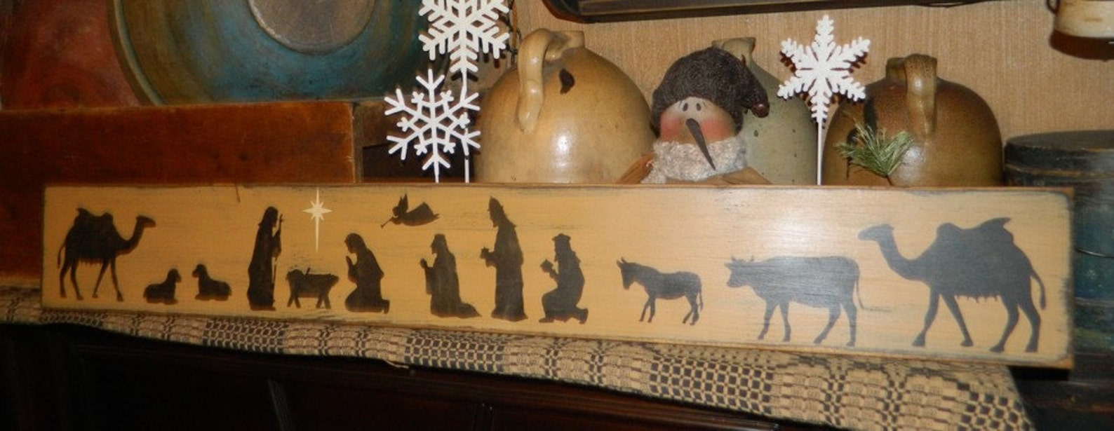 Manger Scene Primitive Sign - Etsy