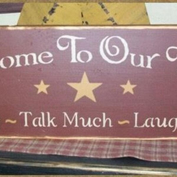 Primitive Welcome - Etsy