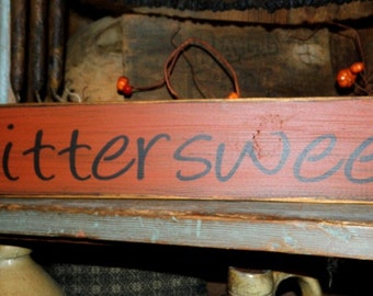 Primitive Wood Sign GRANDCHILDREN Handpainted Country Folkart ...