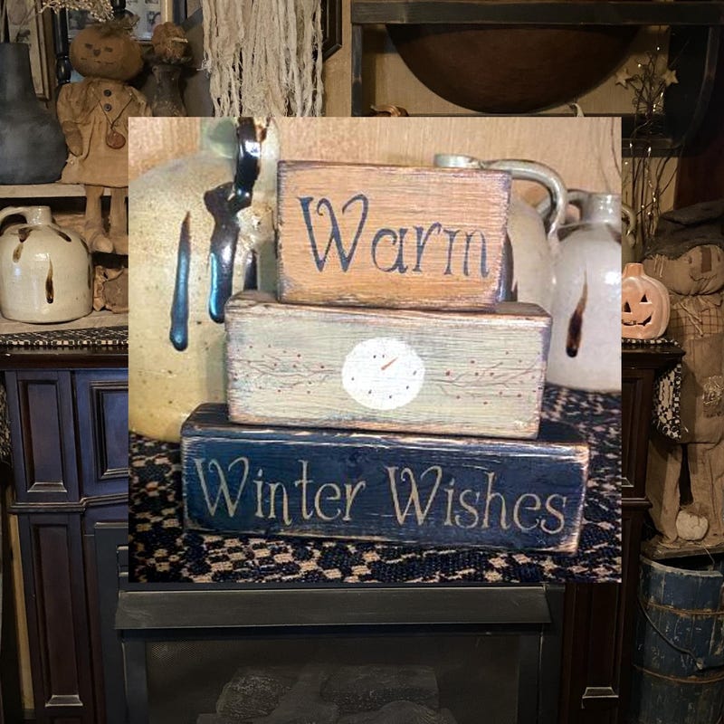 Primitive Winter - Etsy