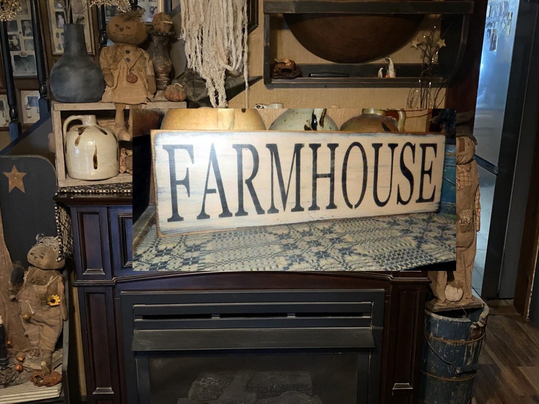 Farmhouse Primitive Sign - Etsy