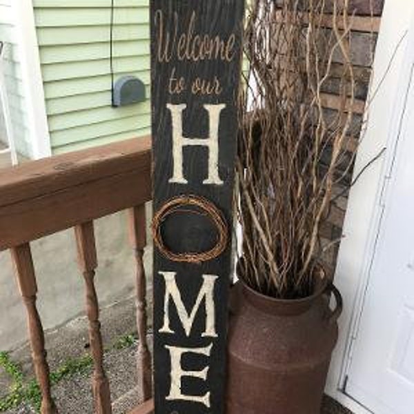 Primitive Welcome - Etsy