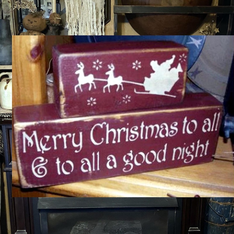 Christmas Blocks - Etsy
