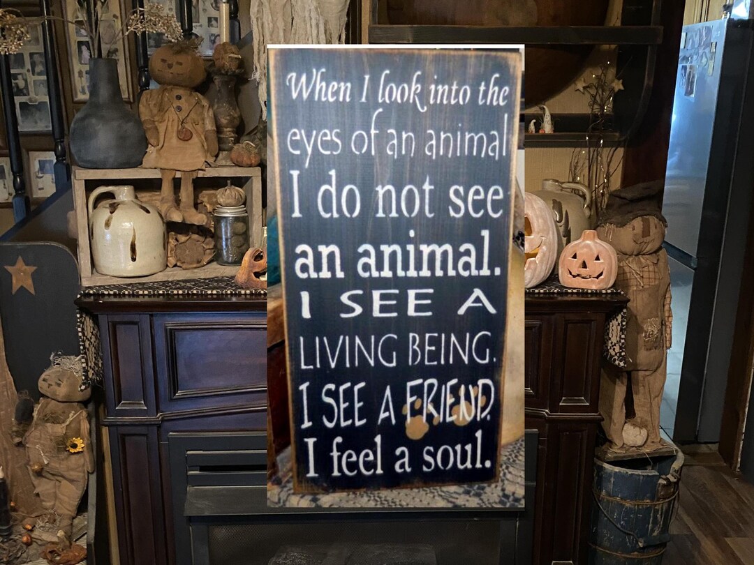 Animal Eyes Primitive Sign - Etsy