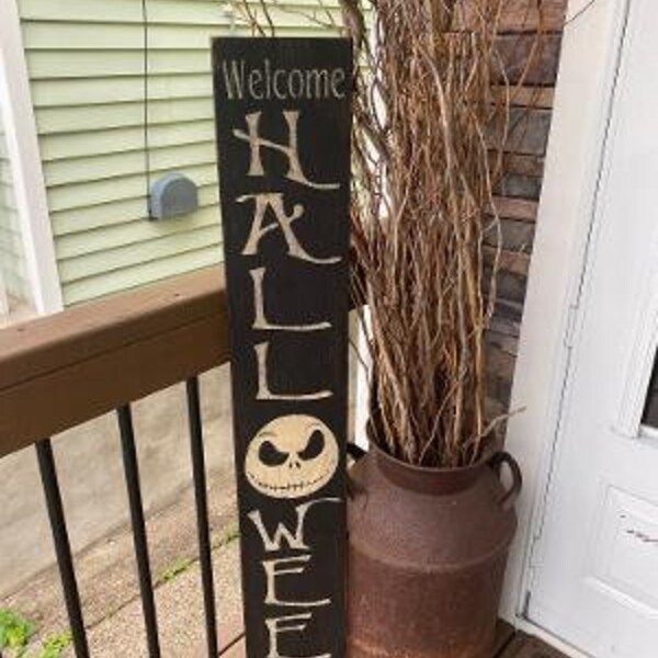Jack Skellington Welcome Sign - Etsy