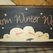 WARM WINTER WISHES Primitive Sign - Etsy