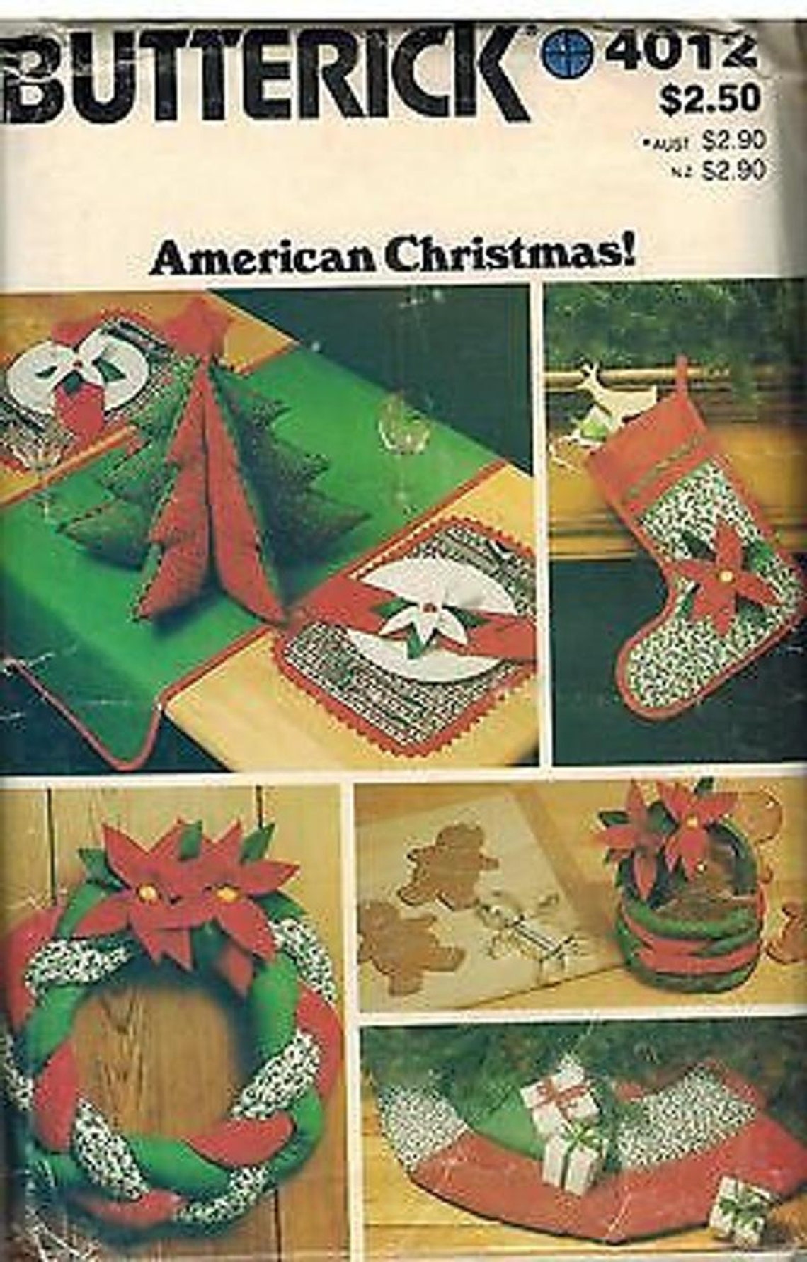 Vintage Butterick Sewing Pattern American Christmas! Accessories. - Etsy