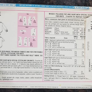 Vintage Simplicity Pattern 7114 Misses Size Medium 12-14 - Etsy